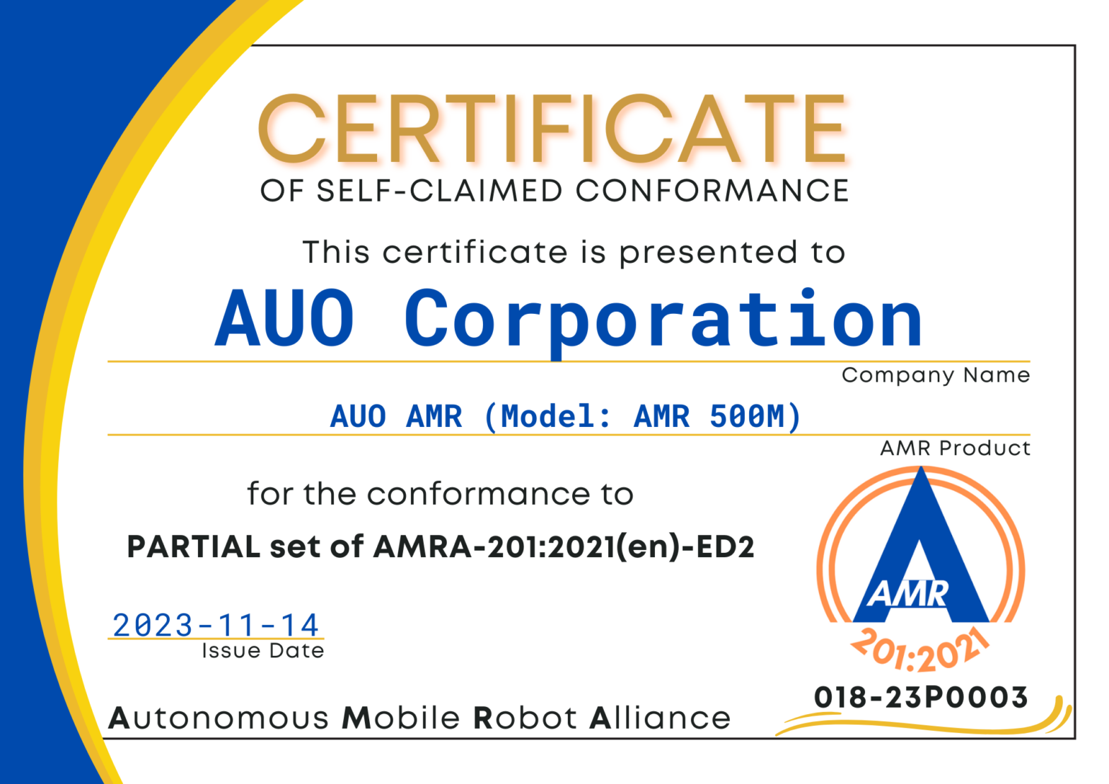 Conforming Products – AMRA